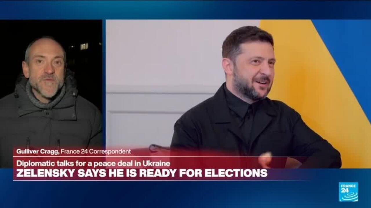 Zelensky says ready to hold Ukraine elections - France 24