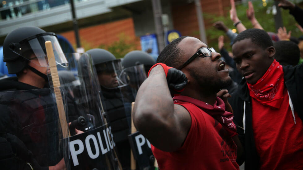 Baltimore protest over Freddie Gray death turns violent