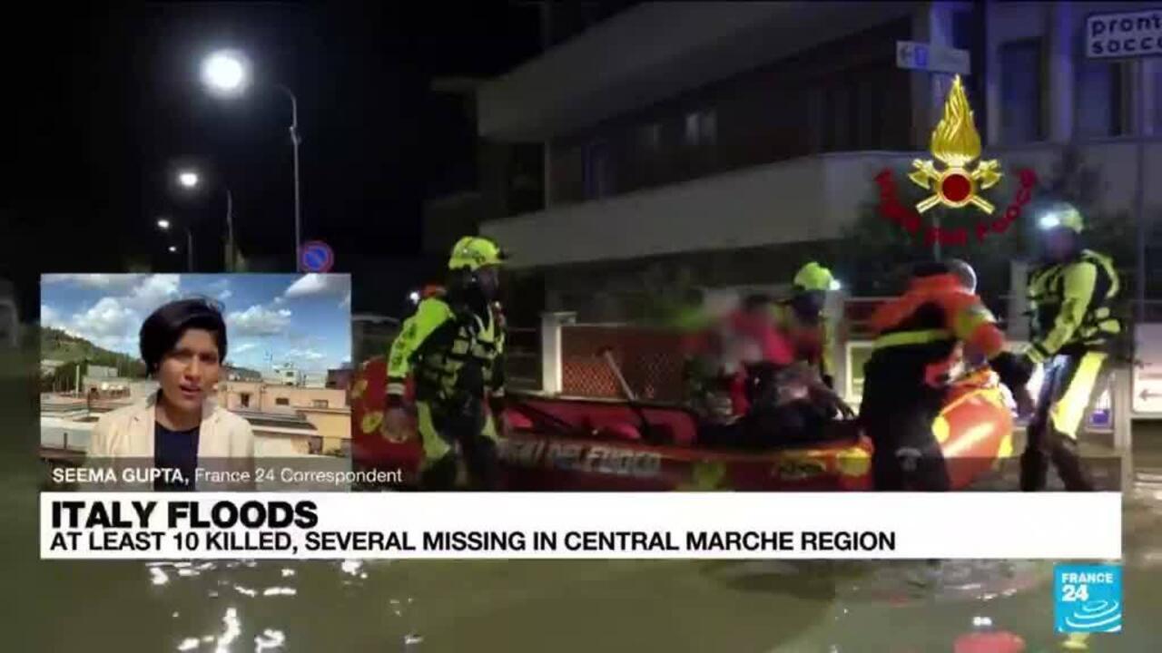 Floods in Italy kill at least 10; rescues from roofs, trees - France 24
