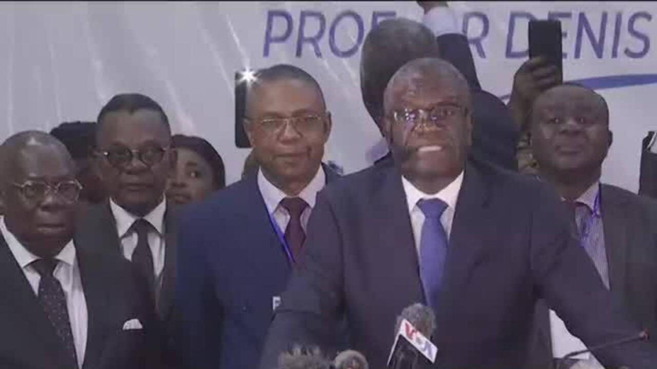RD Congo : le Dr Denis Mukwege, prix Nobel de la paix, candidat à la présidentielle - France 24