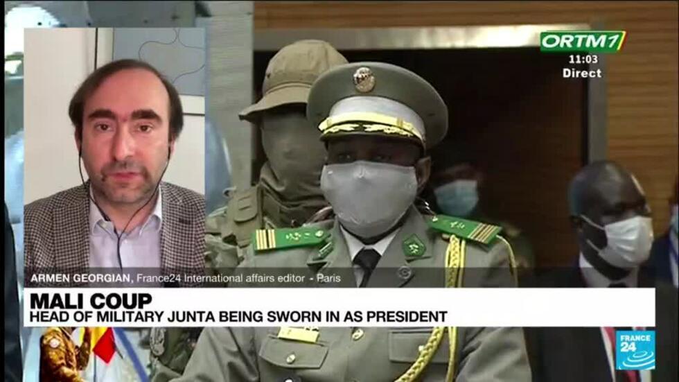 Mali junta boss to be sworn in as interim president - France 24