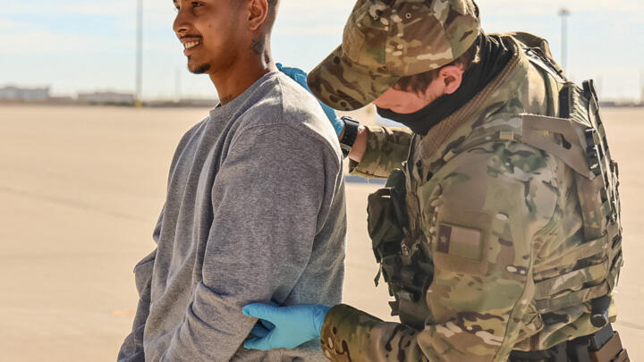 First military flight with migrants deported from US lands in ...