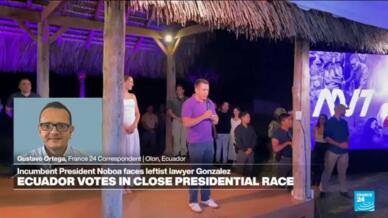 Ecuador's Noboa wins re-election, leftist rival calls for recount
