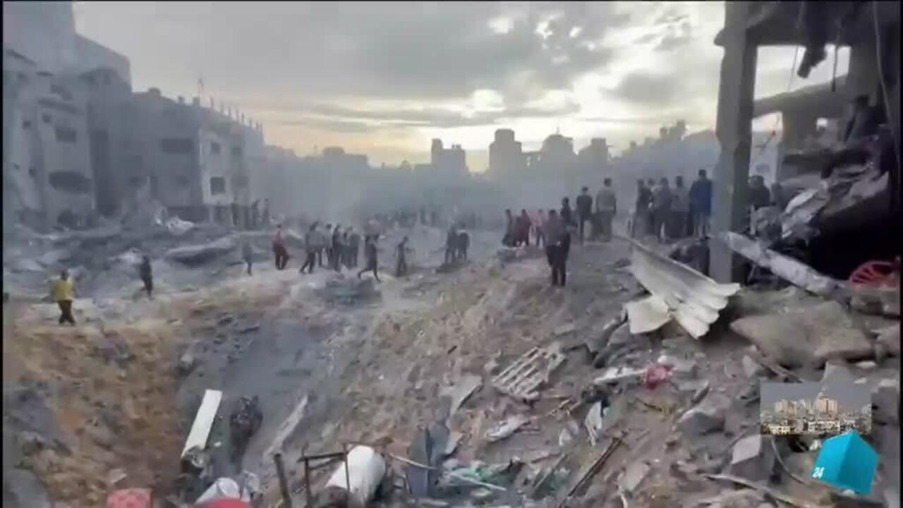 Le camp de réfugiés de Jabaliya bombardé à Gaza - France 24