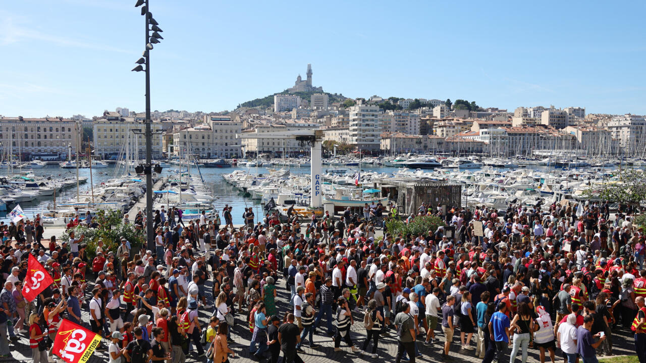 More than a million protest across France against budget cuts, union says