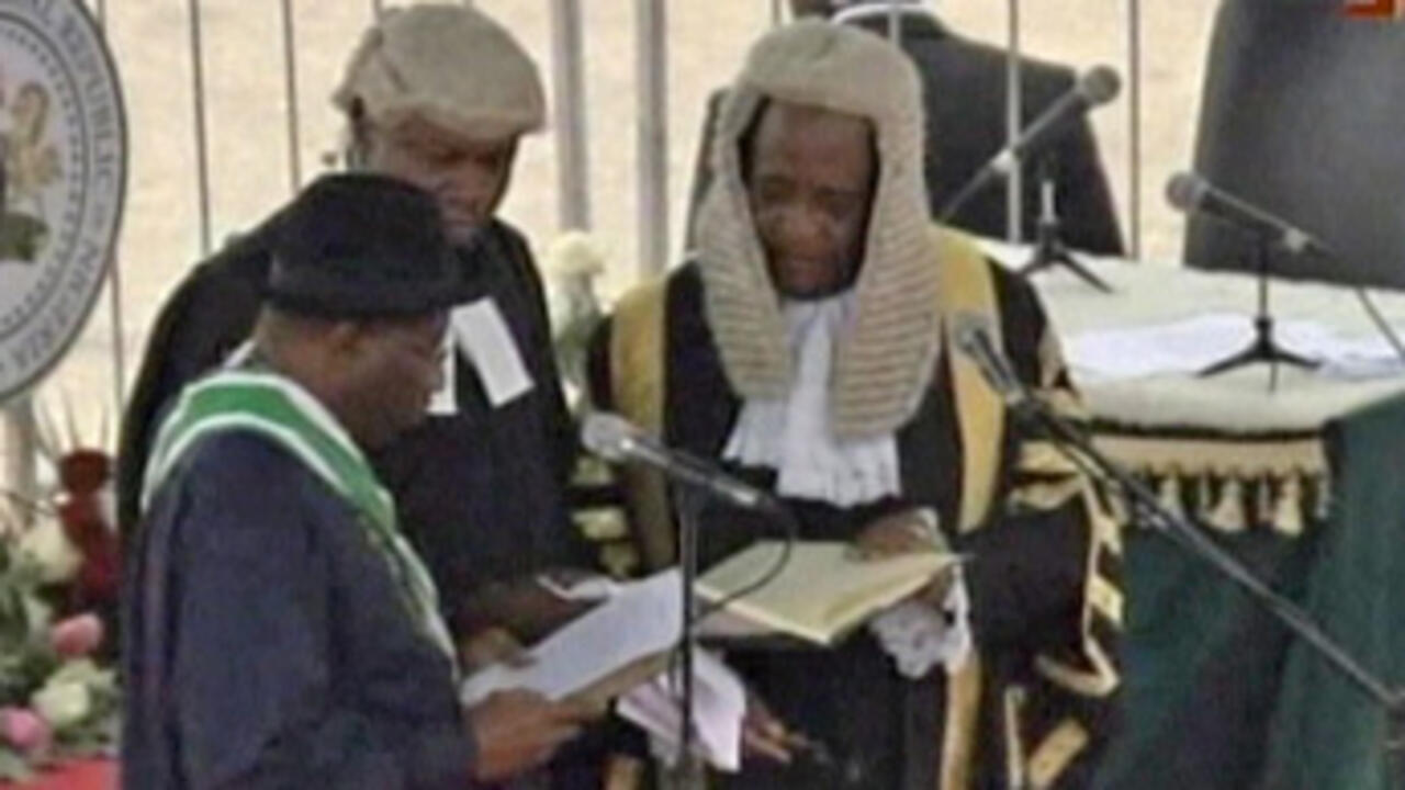Goodluck Jonathan sworn in for first full presidential term