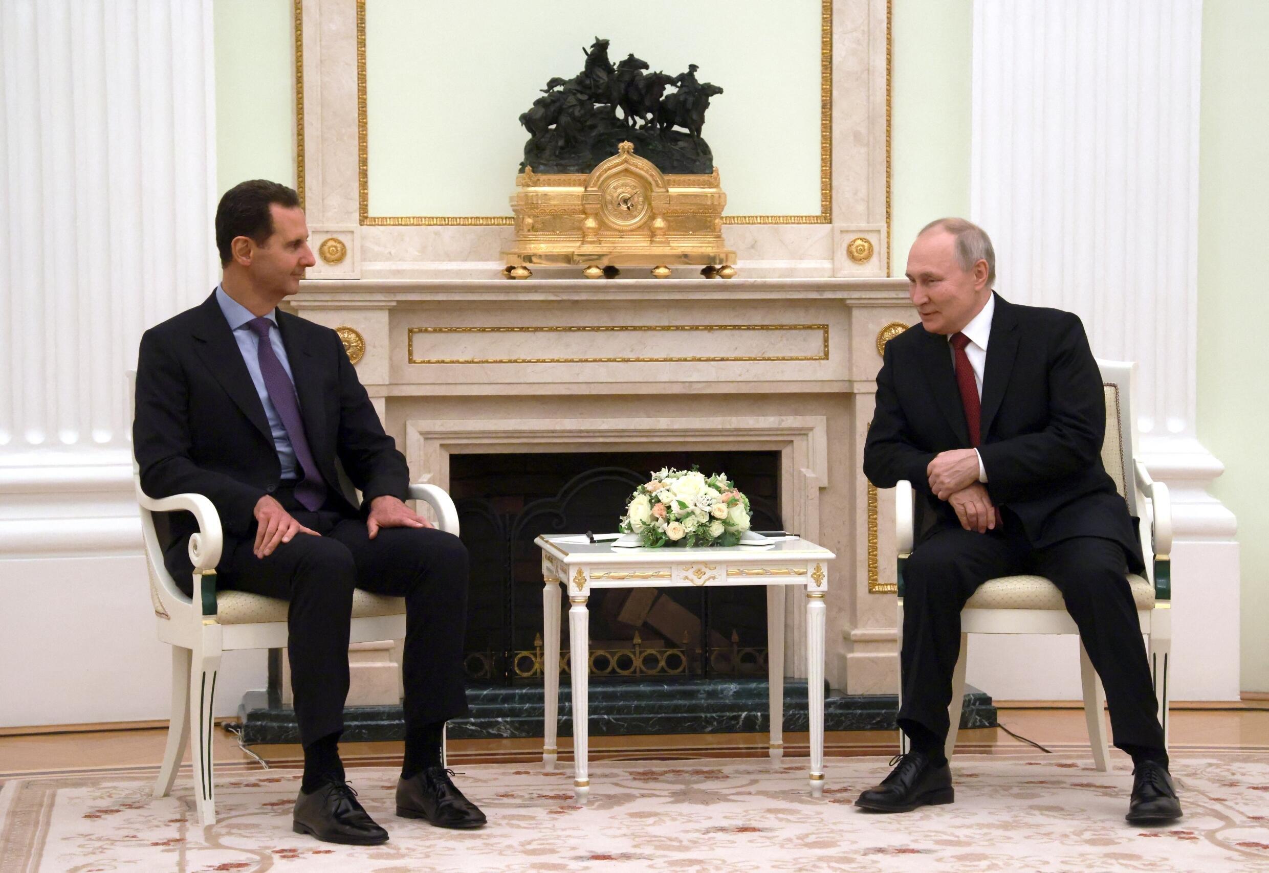 Assad meets Putin in Moscow as Syrians mark 12 years since anti-regime ...