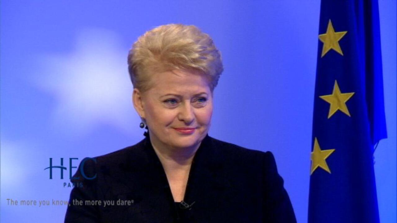 Dalia Grybauskaite, President of the Republic of Lithuania - Talking Europe
