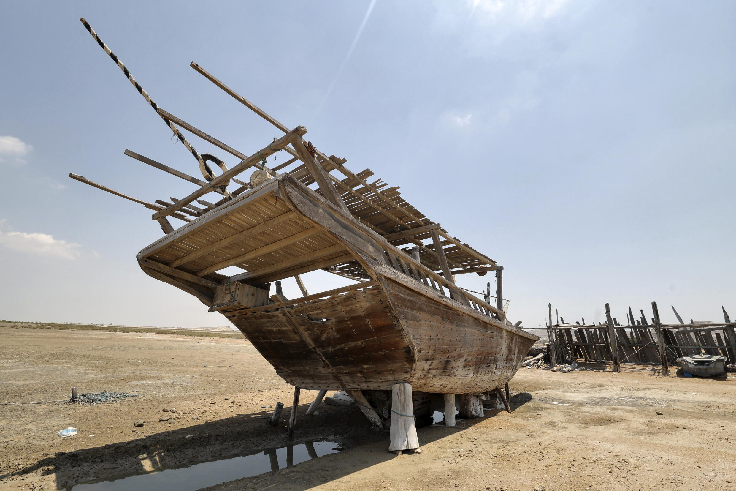 Winds of change buffet Iran's wooden boat building tradition