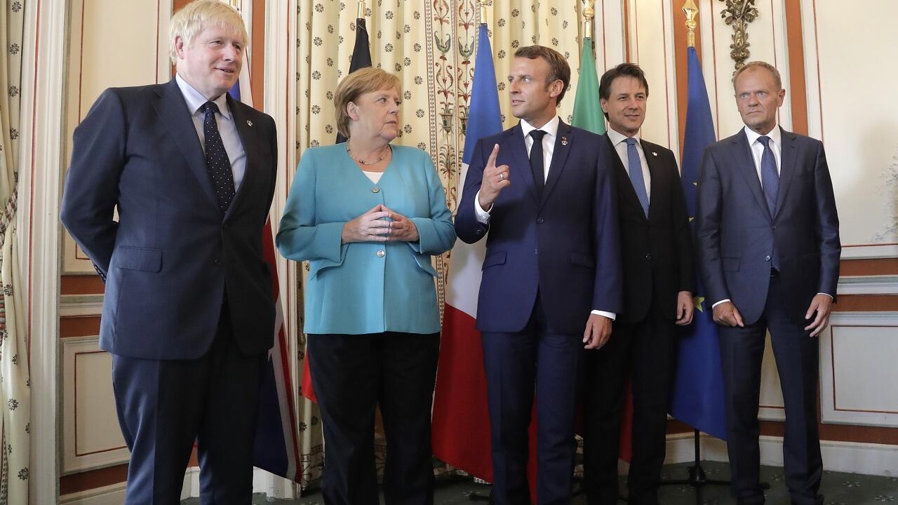 G7 leaders arrive for summit in France as global disputes threaten unity
