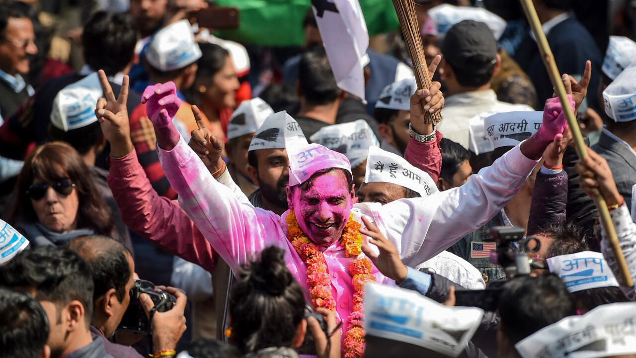 India's ruling party sees likely defeat in New Delhi elections