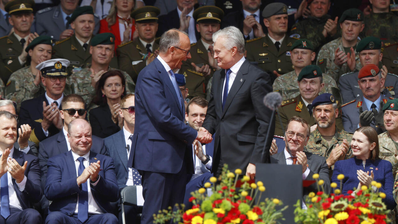 Germany's Merz inaugurates new brigade in Lithuania, saying Russia 'is ...