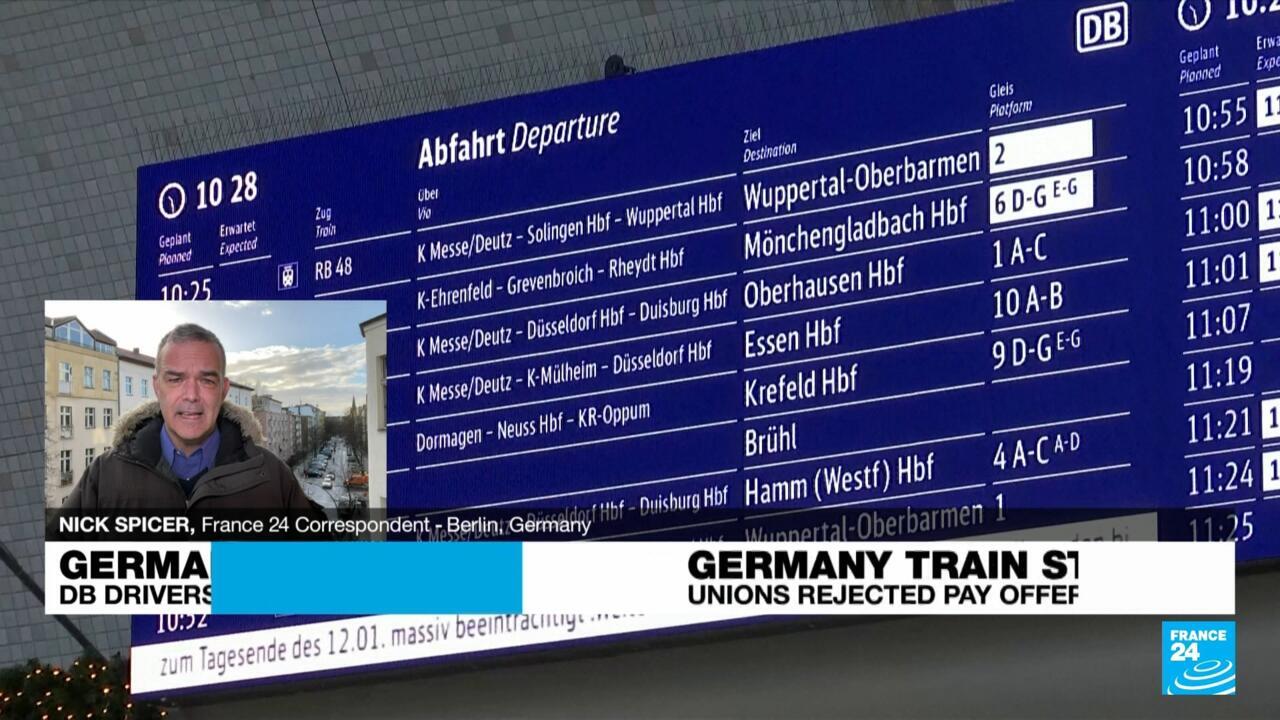 German train drivers begin their longest-ever strike