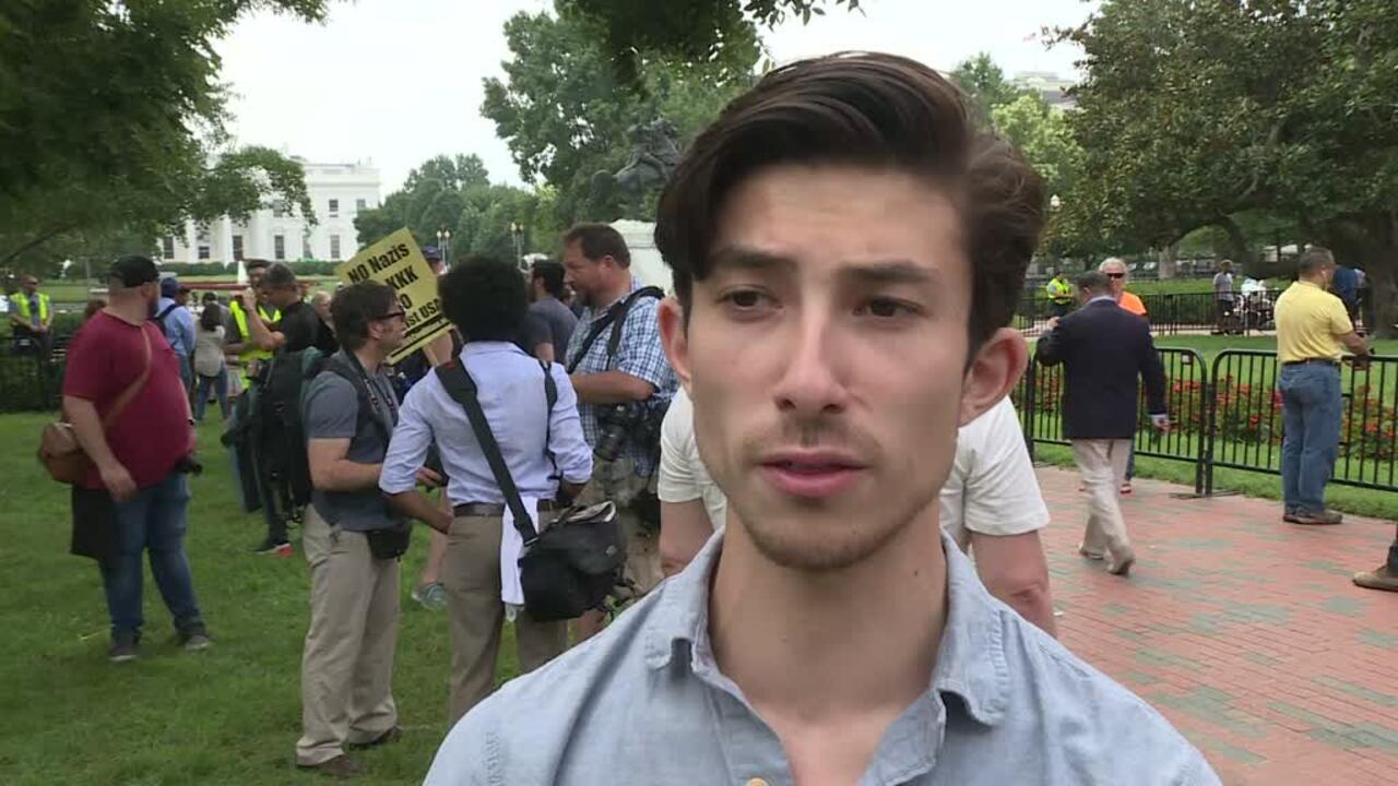 Counter-protesters drown out neo-Nazis at Washington rally