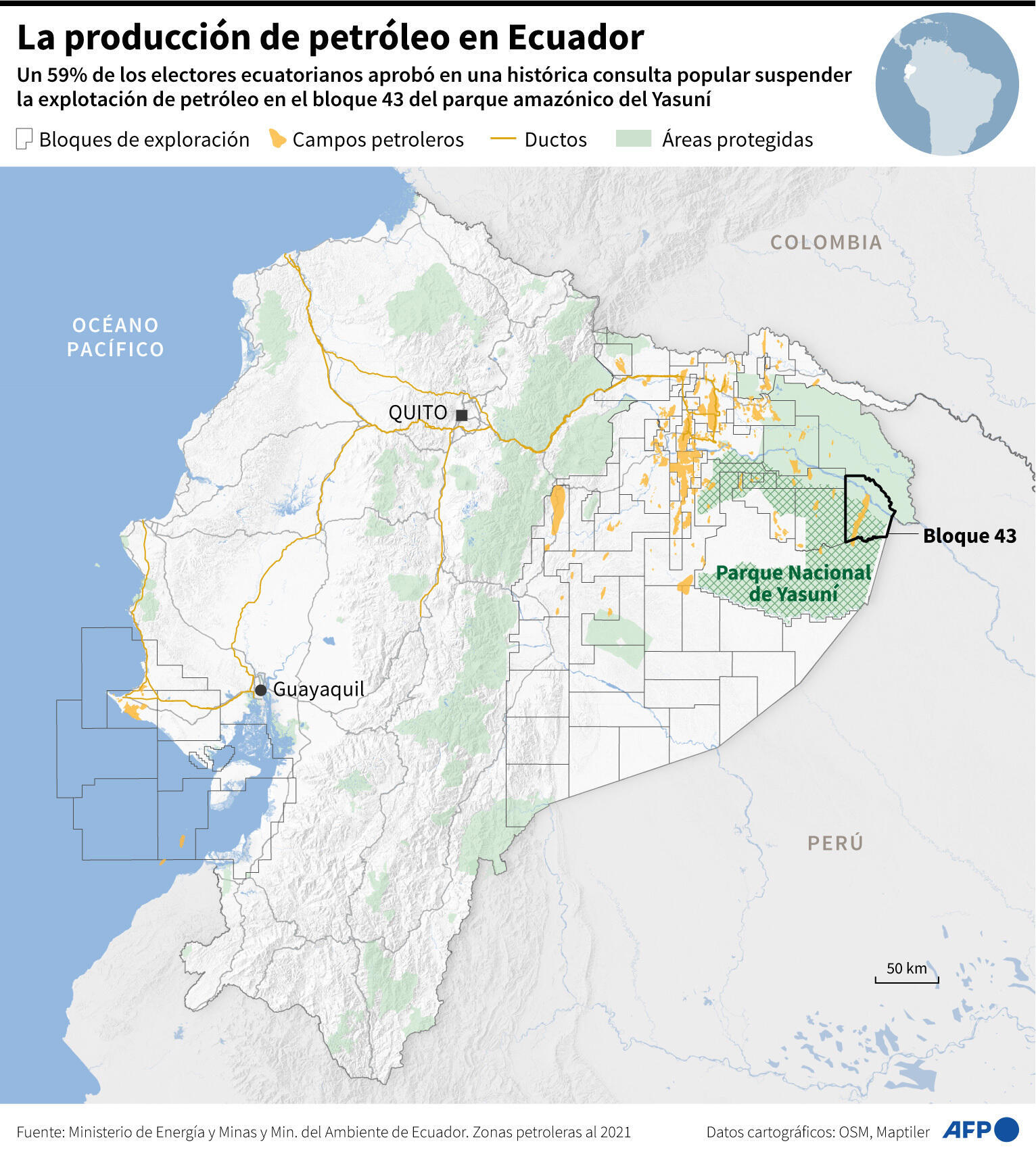 Ecuador vota por suspender extracción de petróleo en una parte de la ...