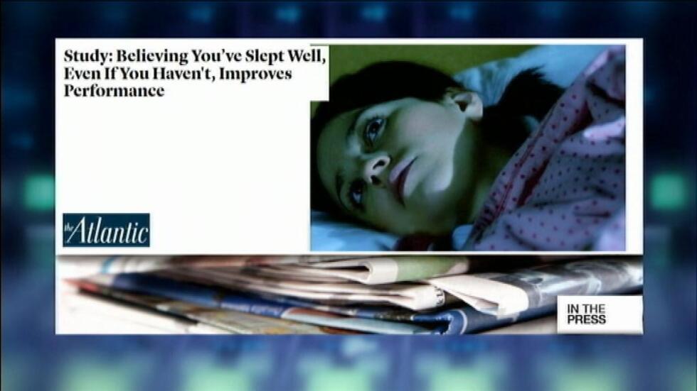 The positive effects of 'placebo sleep' - In the press