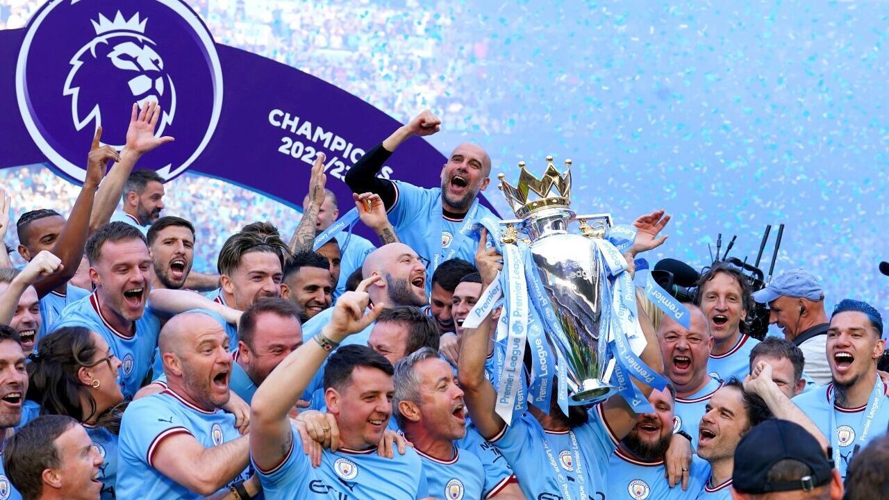 Pep Guardiola y el Manchester City celebran su tercer título de la ...