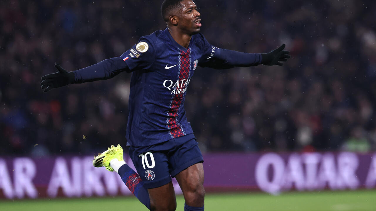 'Magical' Dembele brace fires Paris Saint-Germain top in France