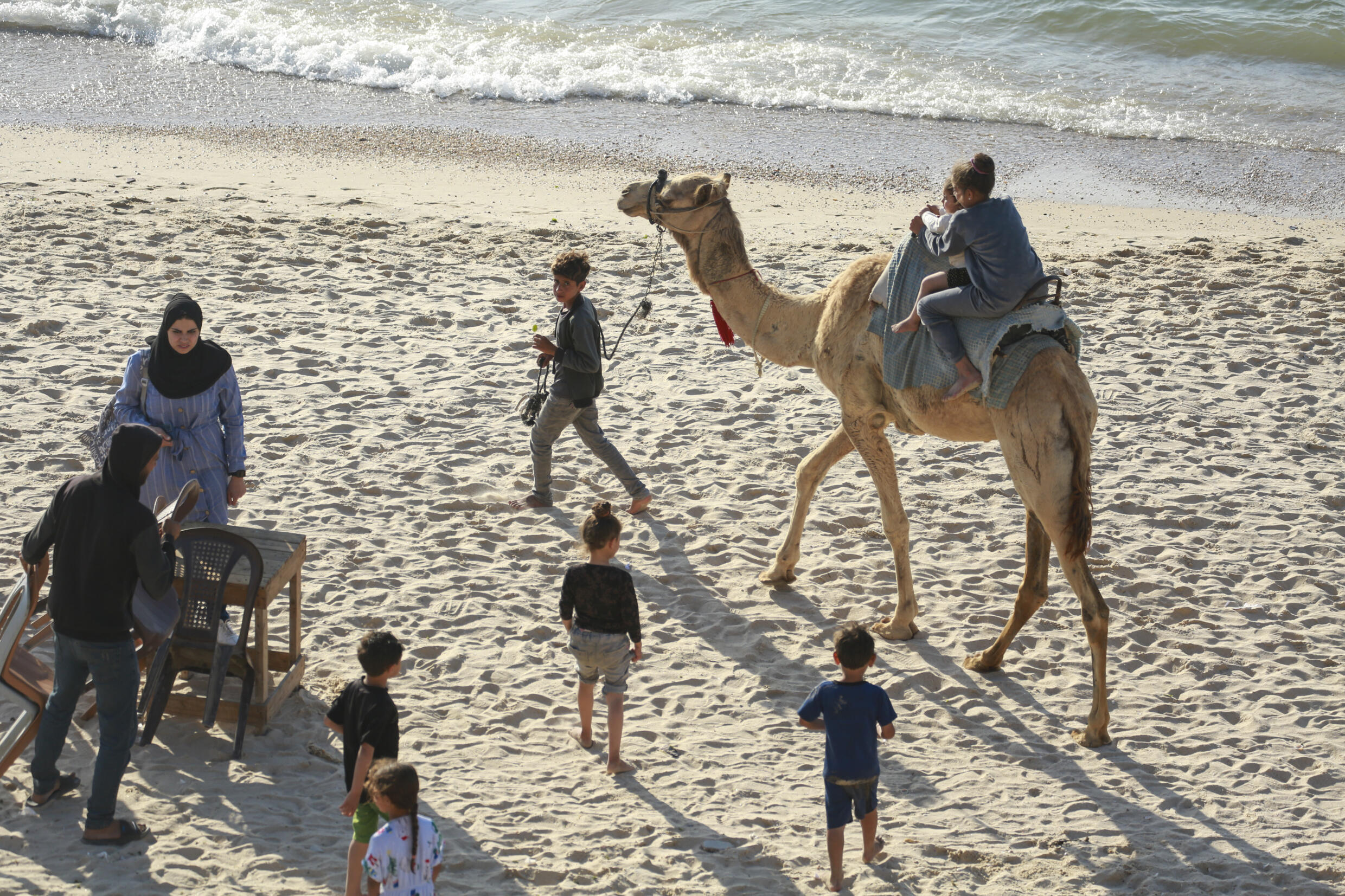 Beach offers rare respite for war-weary Gazans