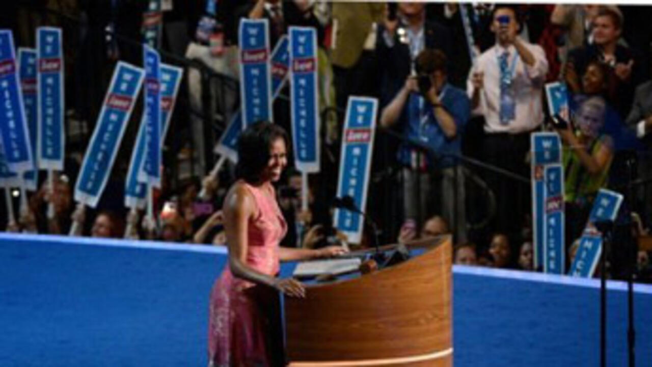 First lady Michelle Obama electrifies party faithful