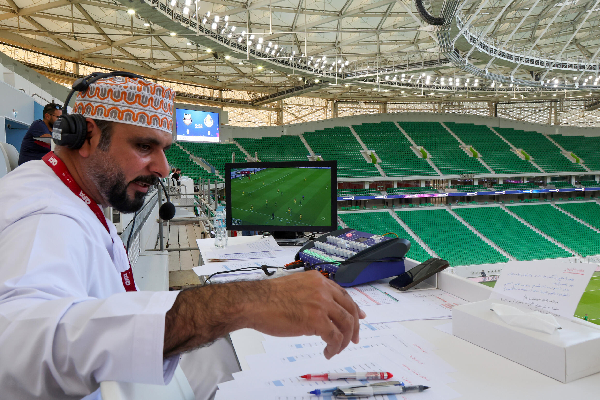 High-octane commentator shakes up Qatar football scene