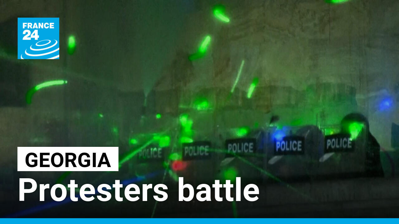 Lasers and fireworks: Weapons of choice for Georgia protesters - France 24