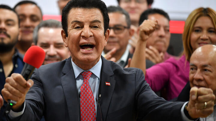 Honduras TV host widens lead over Trump-backed rival for president