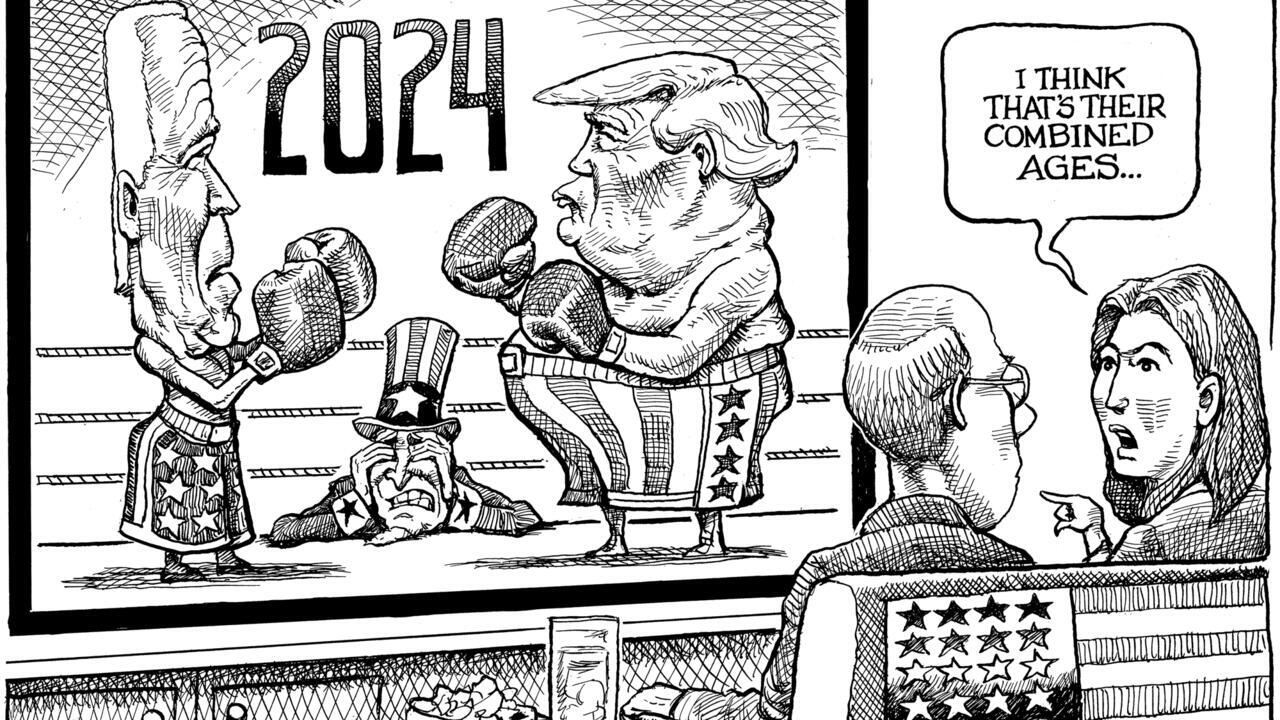 L'actu en dessin : Joe Biden et Donald Trump, "vers un duel d ...