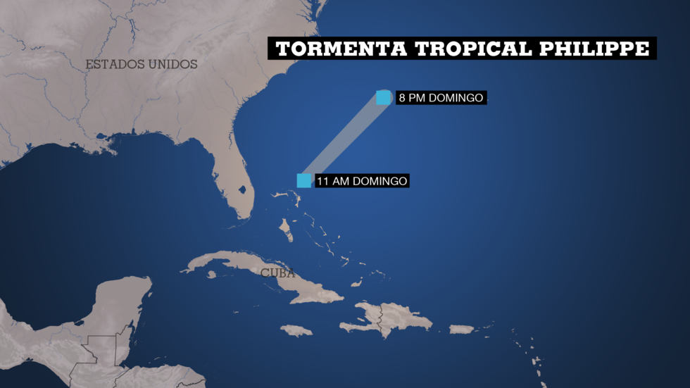 Philippe acelera su paso sobre el Atlántico