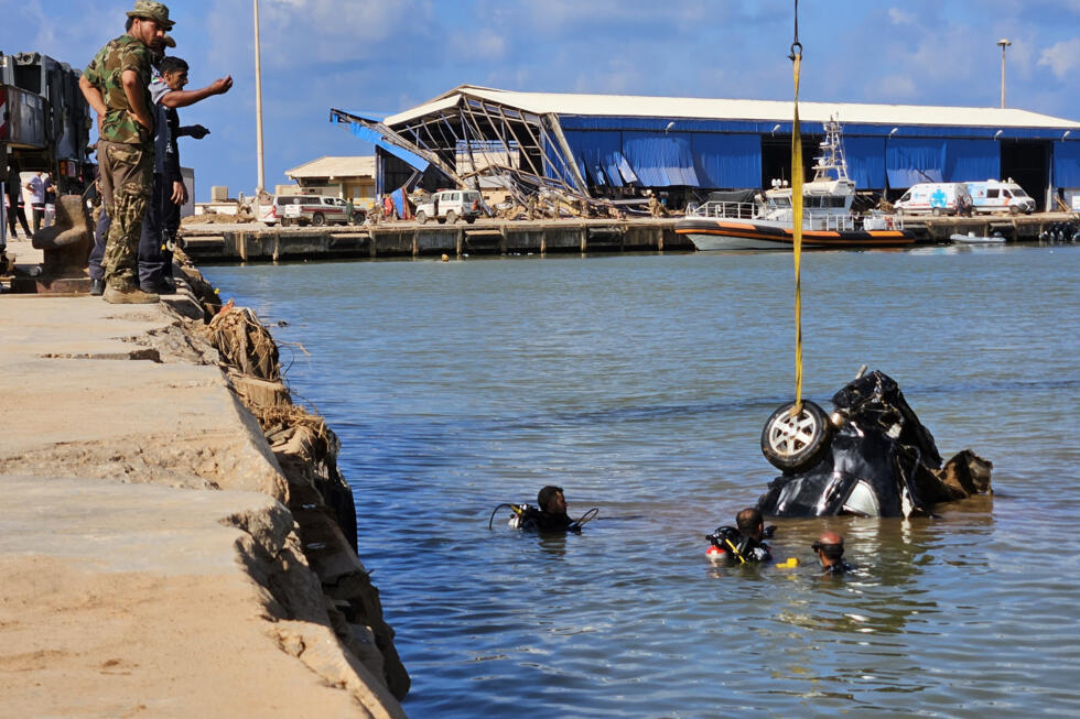 Debris and dead bodies clutter flood-hit Libyan port