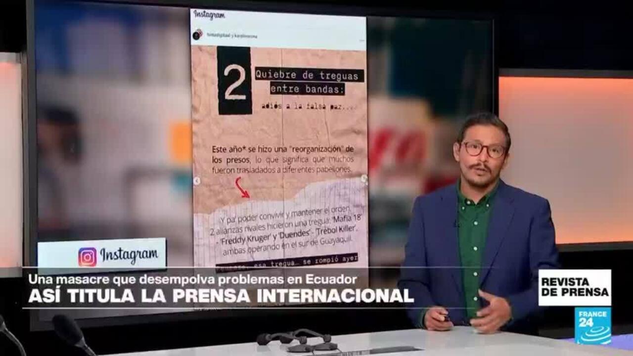 "Masacre carcelaria desempolva problemas en Ecuador": 'Tinta Digital' - Revista de prensa