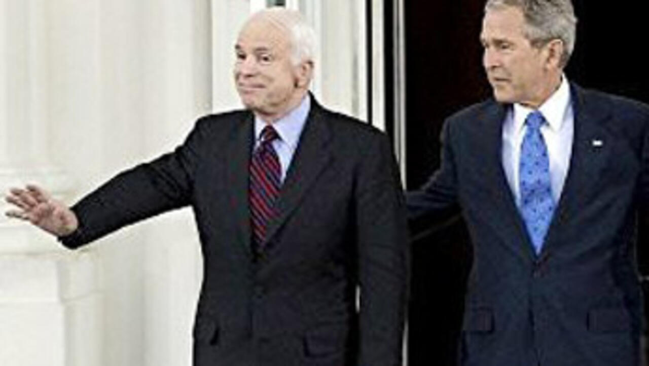 Bush endorses former rival McCain