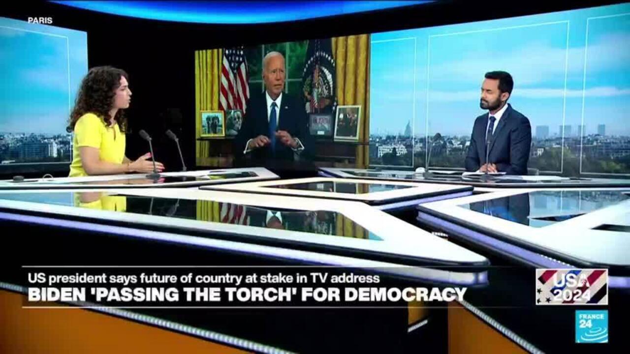 Biden says he's 'passing the torch' to defend democracy in speech from ...