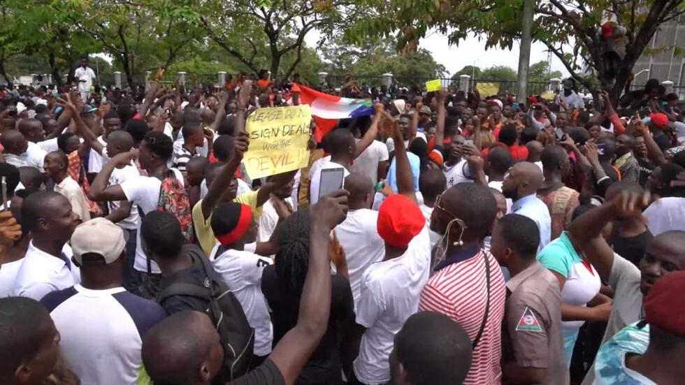 Key test for George Weah as thousands protest price hikes and ...