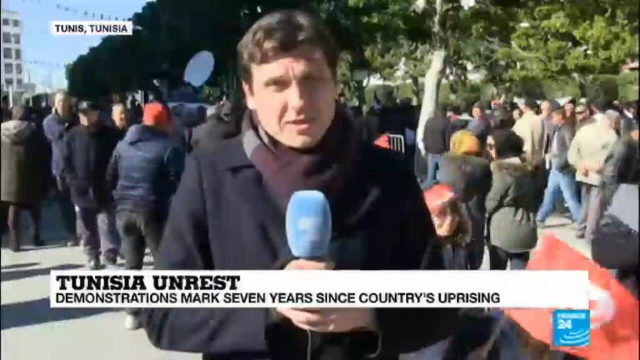 Fresh violence in Tunisia after protests marking Arab Spring anniversary