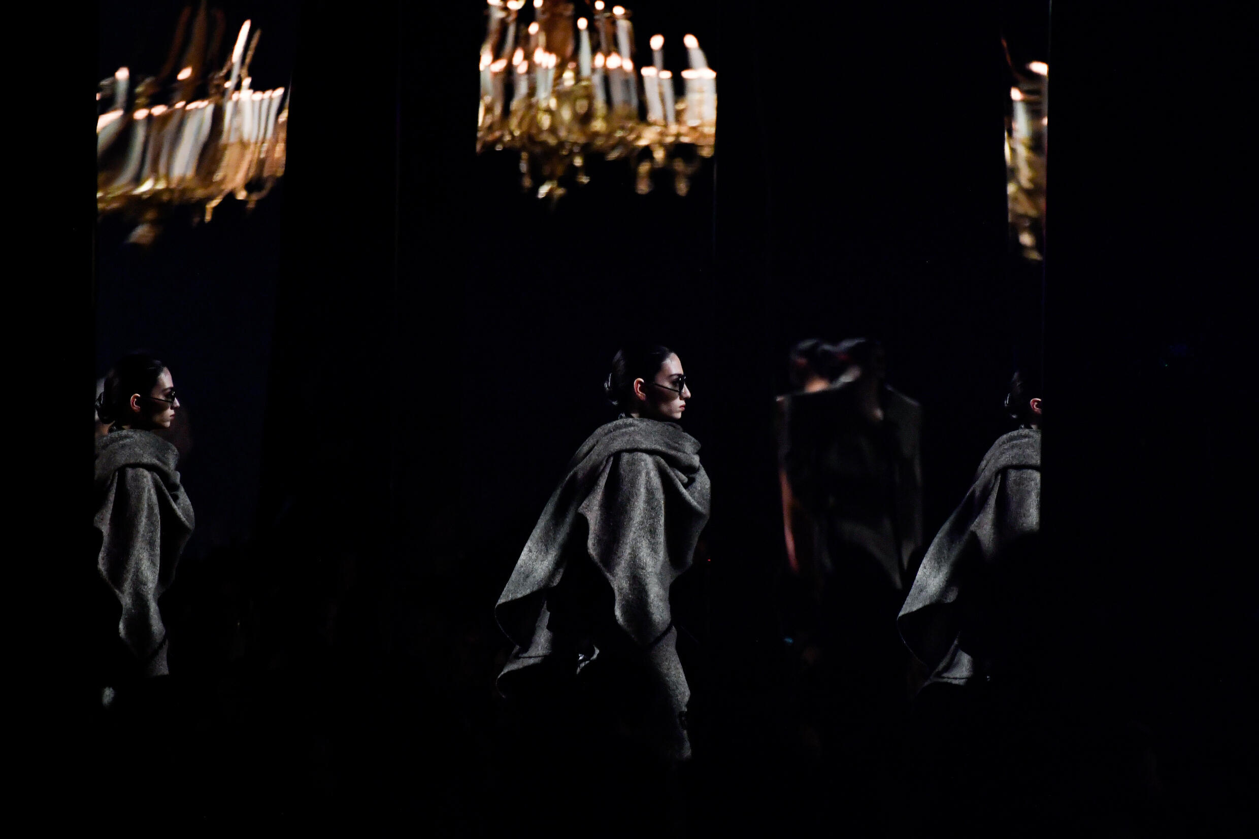 Power scarves and punk elegance for Dior and Saint Laurent's strong women