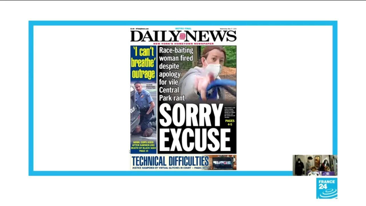 Racial incidents in NYC and Minneapolis dominate US front pages - In ...