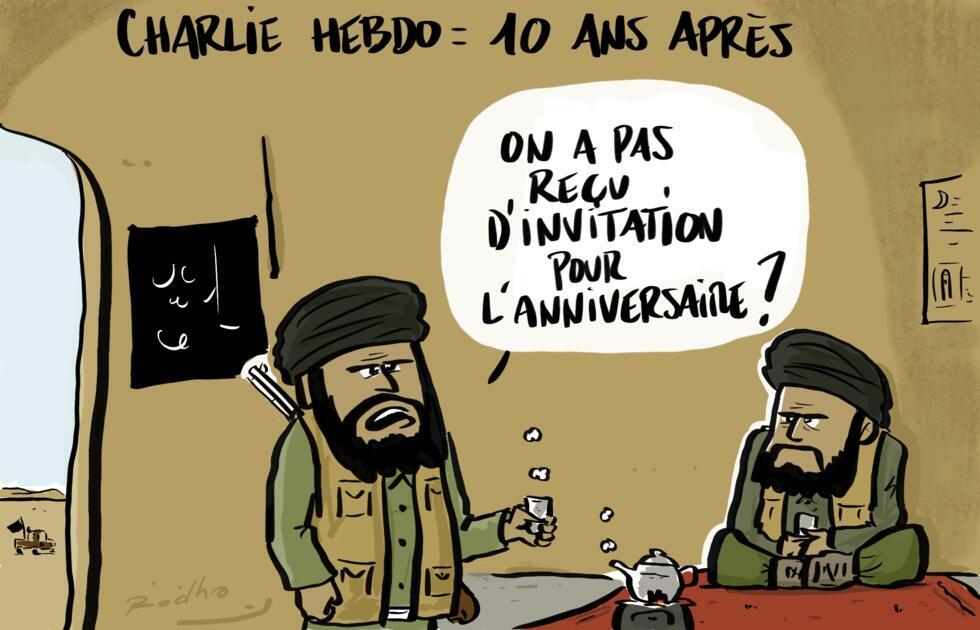 Cartoonists commemorate the Charlie Hebdo attacks, 10 years on