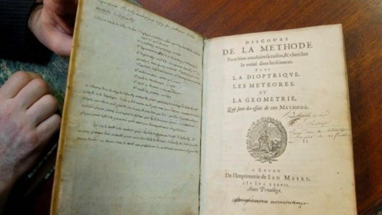 Stolen Descartes letter found in the US is returned to France