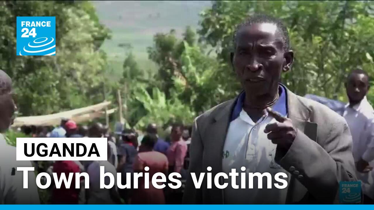 Uganda border town buries victims of rebel massacre that left 42 dead ...