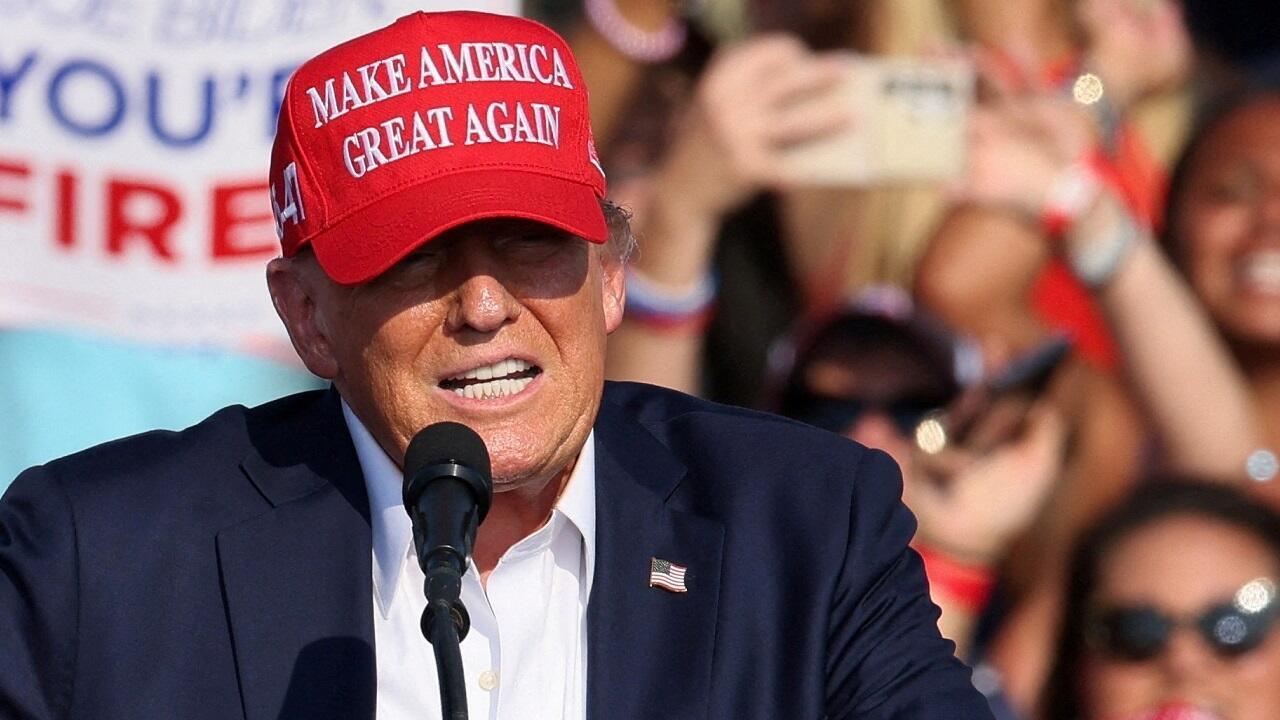 Trump lanza su primer mitin político desde que Harris surgió como su ...