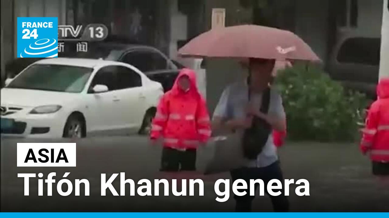 El tifón Khanun pone en alerta al continente asiático - France 24