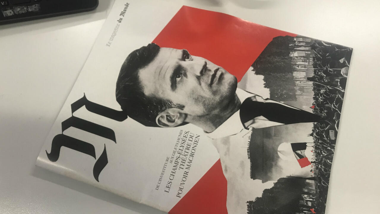 Le Monde creates controversy with 'constructivist' cover of Macron