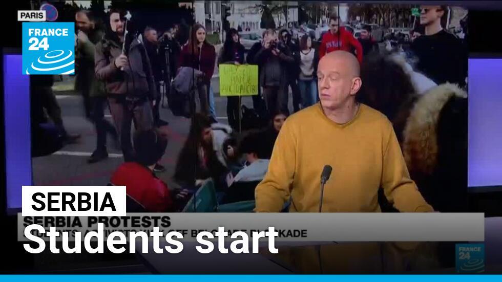 Serbia protests: students set up tents, start blockade in Belgrade ...