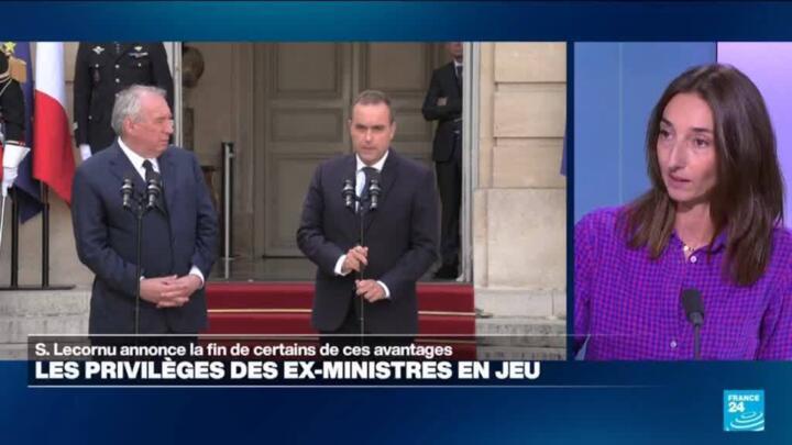 Sébastien Lecornu annonce la fin des "avantages à vie" des ex-membres du gouvernement - France 24