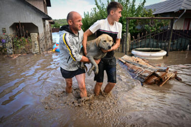 In pictures: Storm Boris brings heavy floods to central, eastern Europe ...
