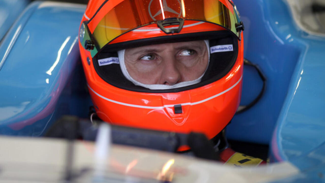Schumacher's back on track