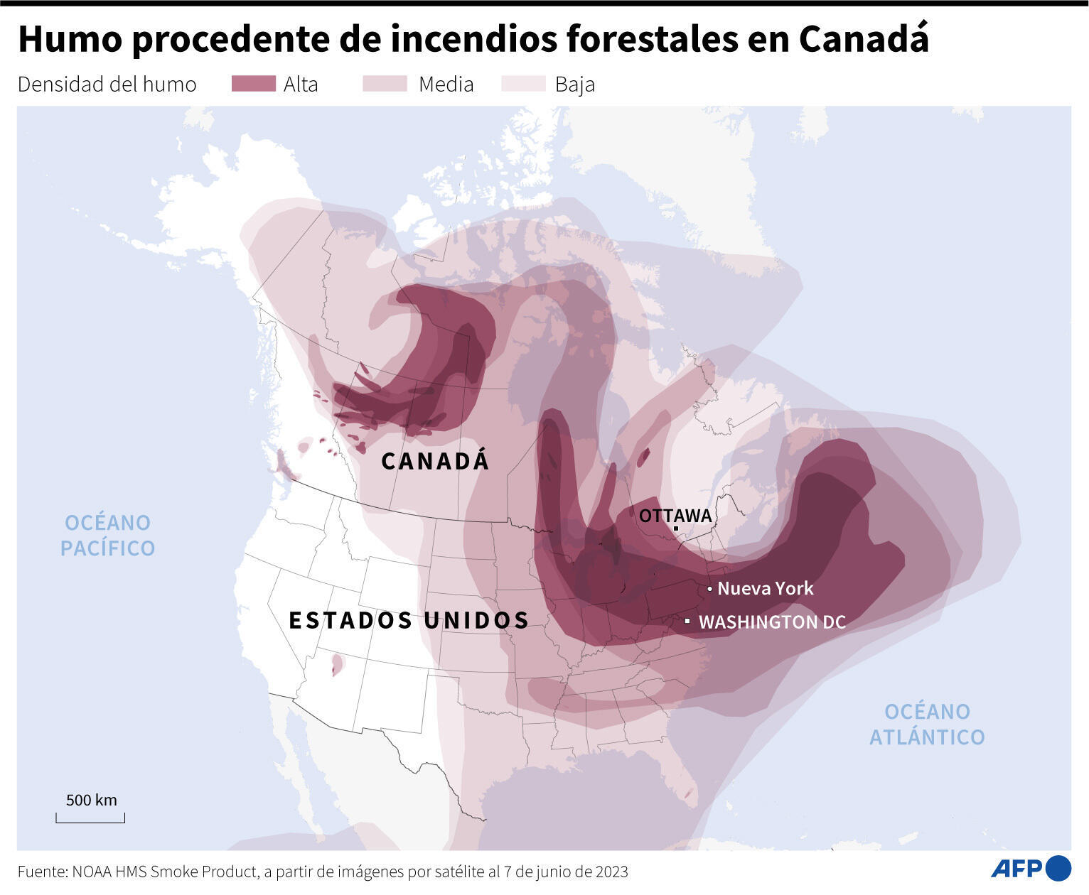 Los incendios en Canadá cubren Nueva York de una niebla apocalíptica
