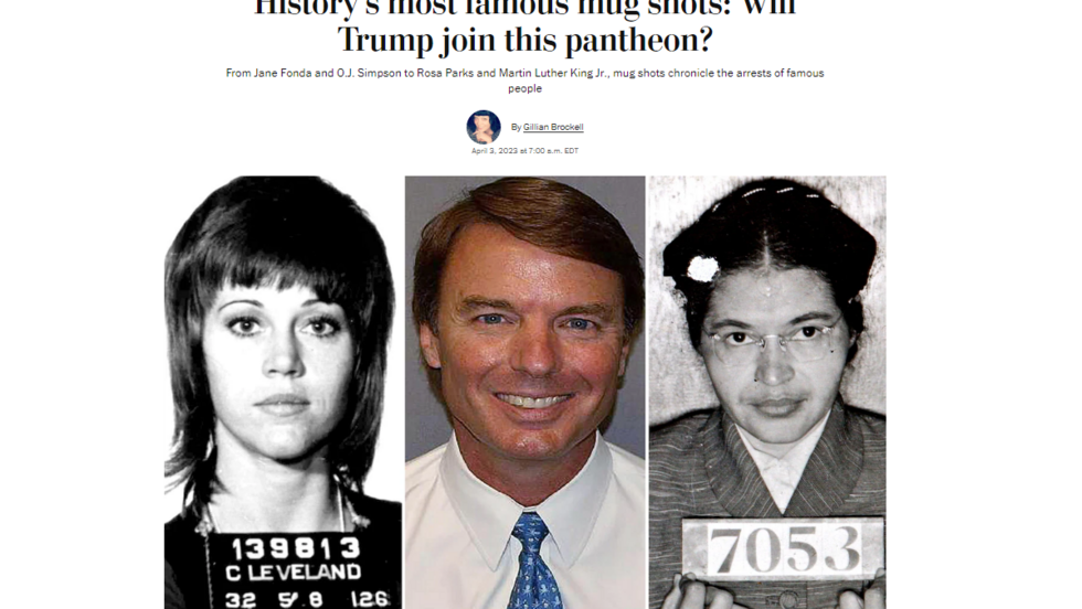 Ahead of Donald Trump's hearing, a history of mug shots - Press Review