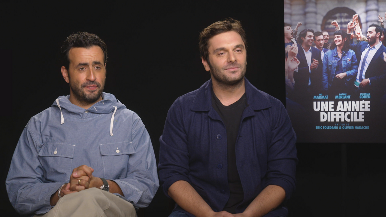 "Une année difficile" : Pio Marmaï et Jonathan Cohen devant la caméra ...